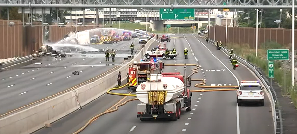 Truck Explodes on New Jersey Highway - Goldstein & Goldstein, LLP
